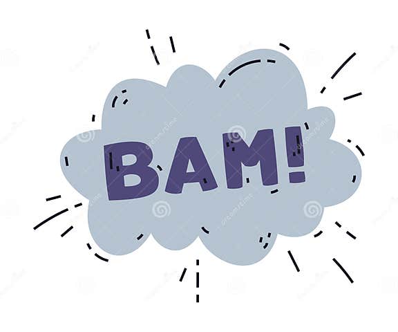 Bam Comic Effect from Bomb or Explosive Vector Illustration Stock ...