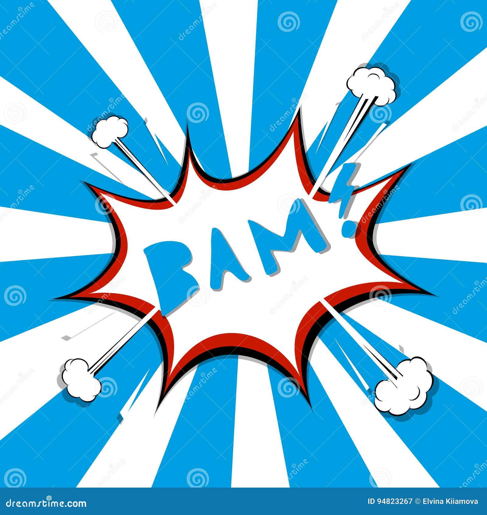 BAM Comic Speech Bubble. Cartoon Vector | CartoonDealer.com #94823267