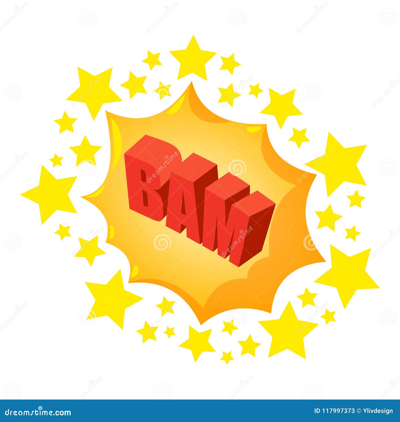 Bam Speech Bubble Icon, Isometric Style Stock Vector - Illustration of ...