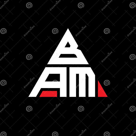 BAM Triangle Letter Logo Design with Triangle Shape. BAM Triangle Logo ...