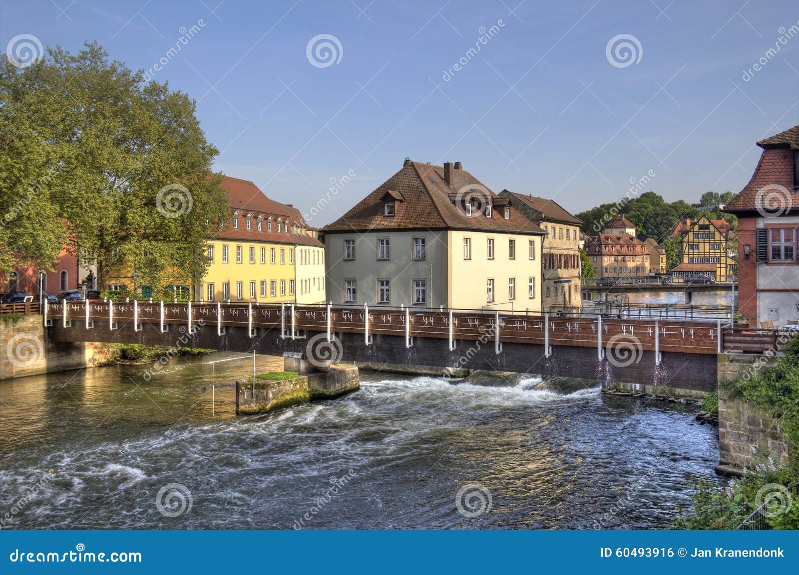 Bamberg and Regnitz River, Germany Stock Photo - Image of germany ...