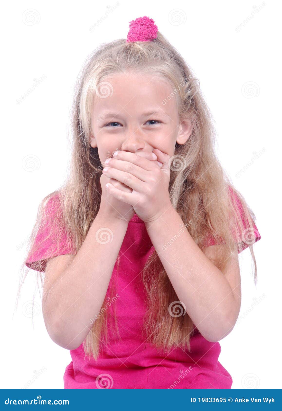 Bambina Che Ride Scioccamente Immagine Stock - Immagine di divertimento ...