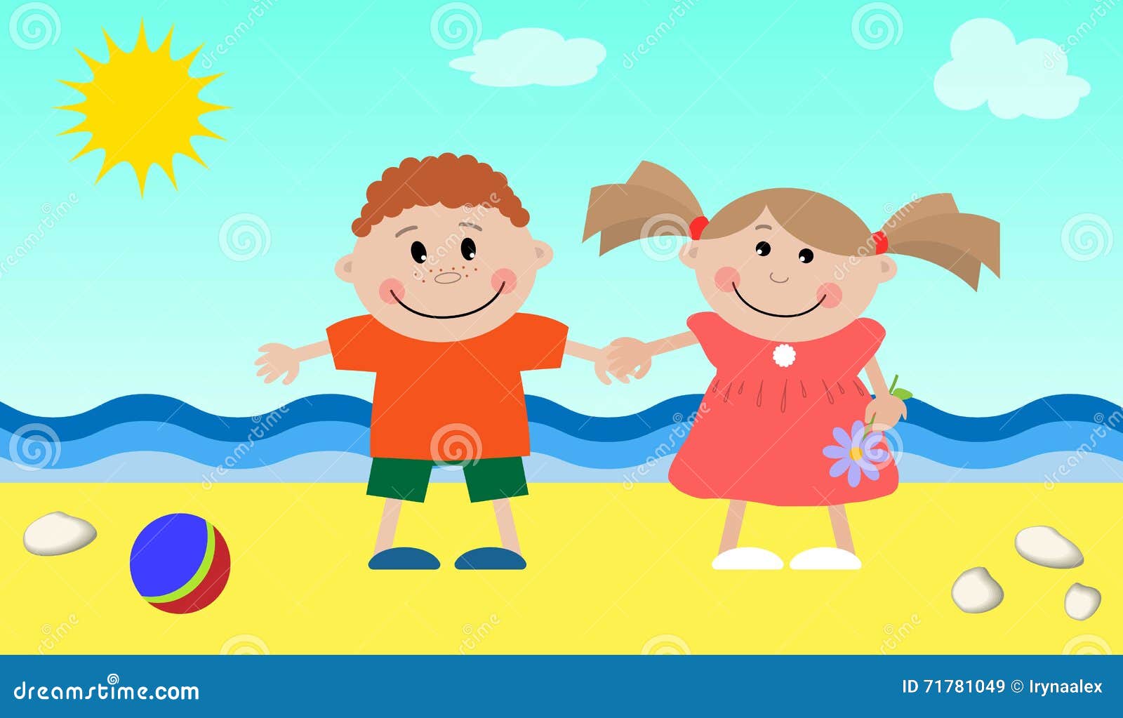 Bambini Al Mare Illustrazioni, Vettoriali E Clipart Stock – (669 ...