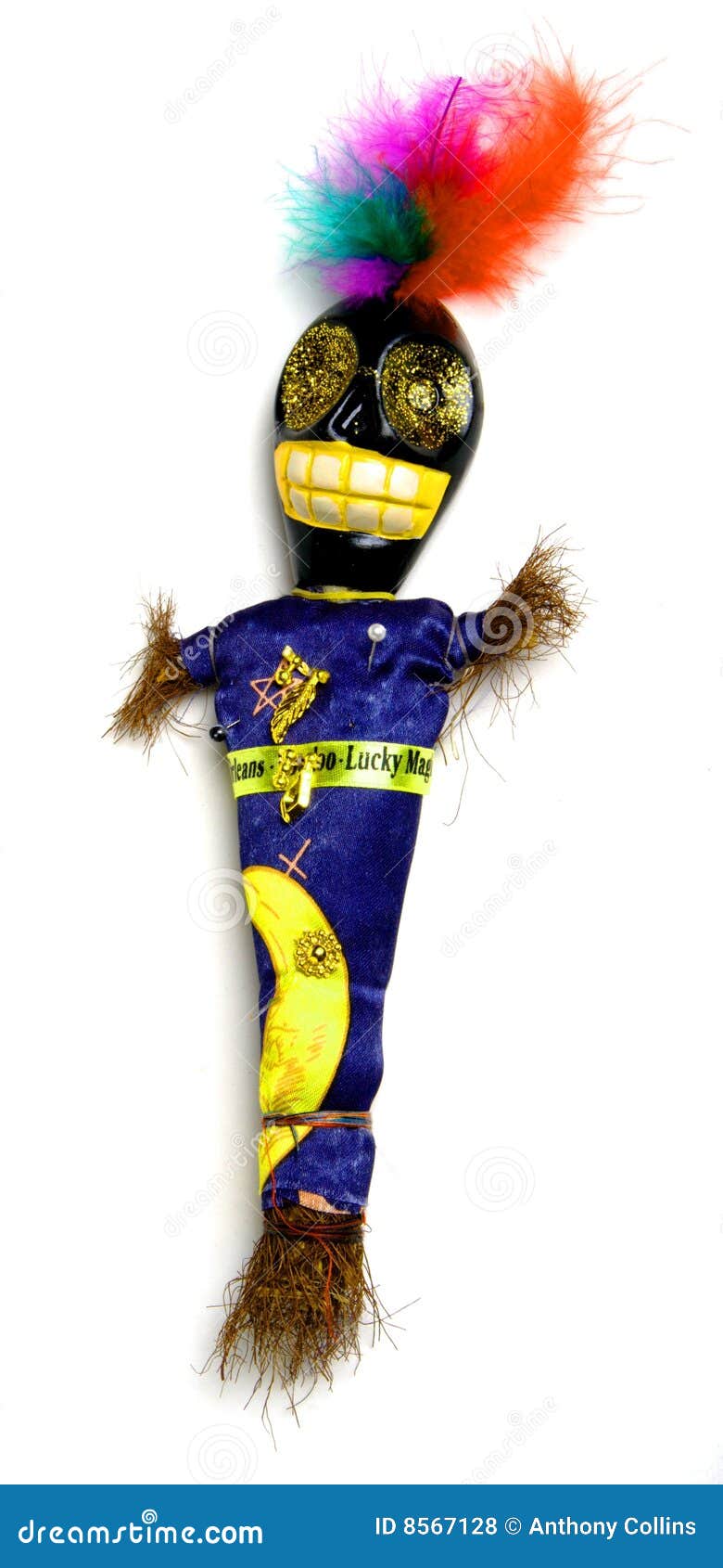 Bambola di voodoo fotografia stock. Immagine di vudù, strega - 8567128