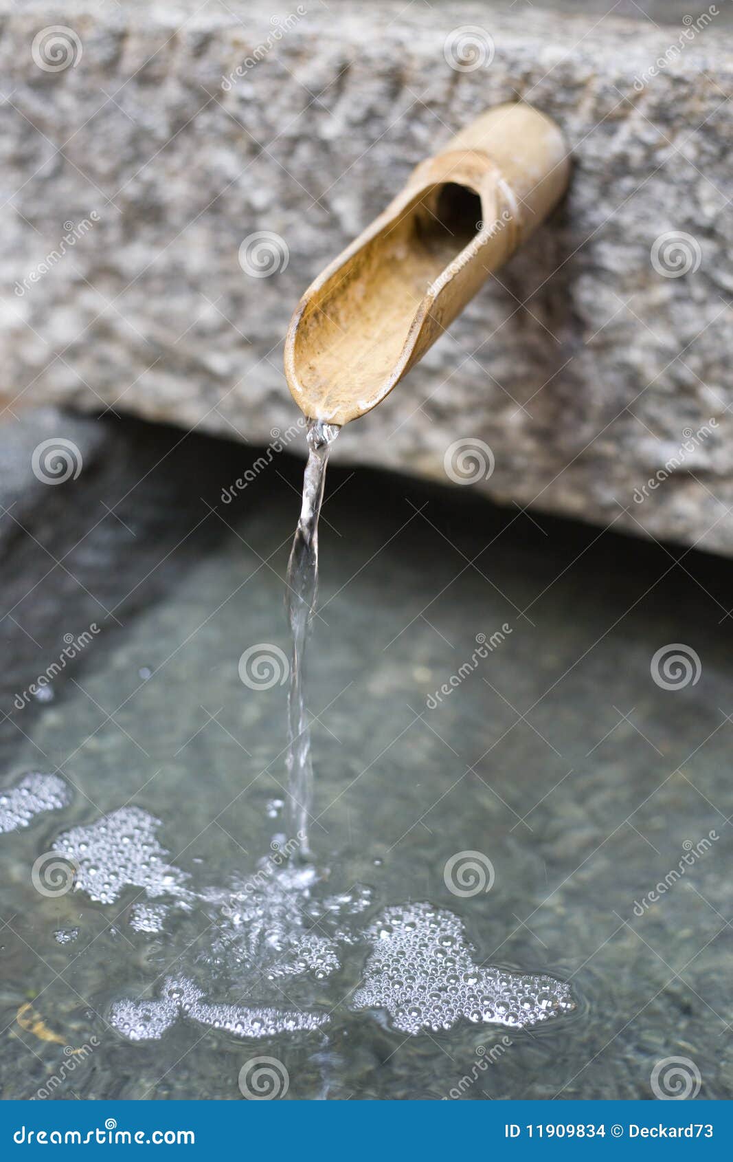Bamboo stock photo. Image of asian, rocks, water, flow - 11909834