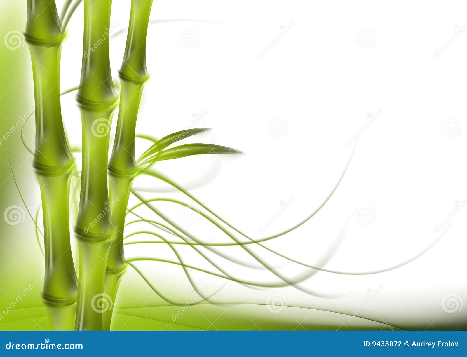 Bamboo And Abstract Background Stock Illustration - Image: 9433072