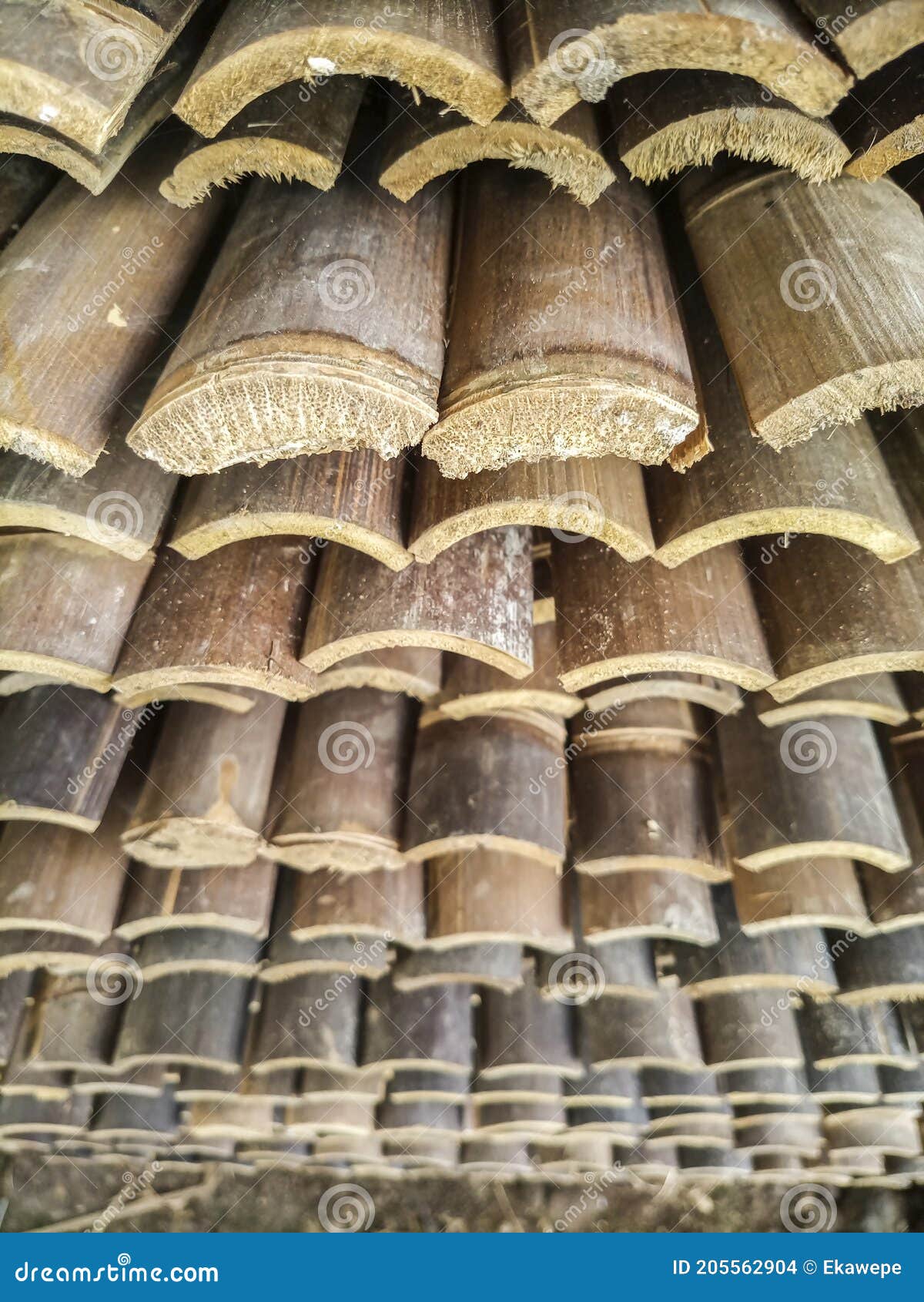 Bamboo As a Constructive or Decorative Element, Stock Photo - Image of ...