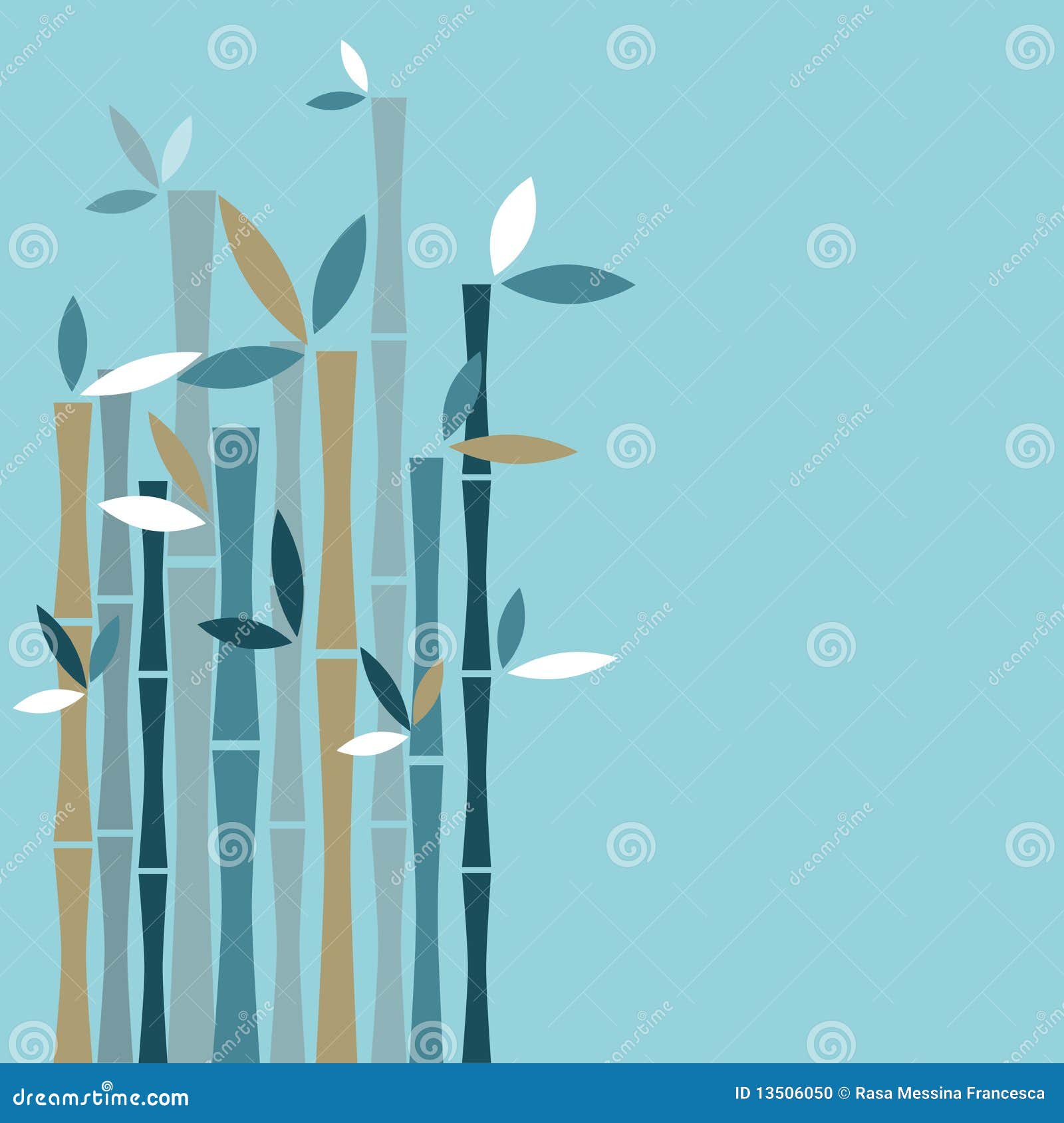Bamboo Cartoon Vector | CartoonDealer.com #8960063