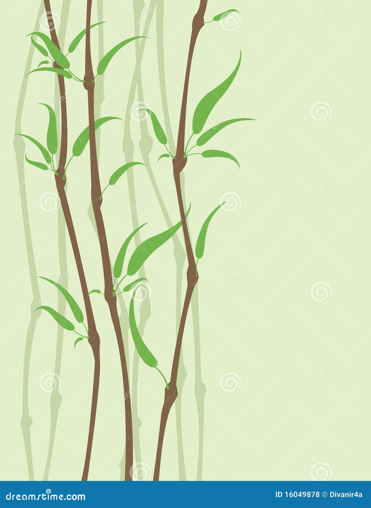 Bamboo Background. Green Bamboo Rainforest Stems, Asian Nature ...
