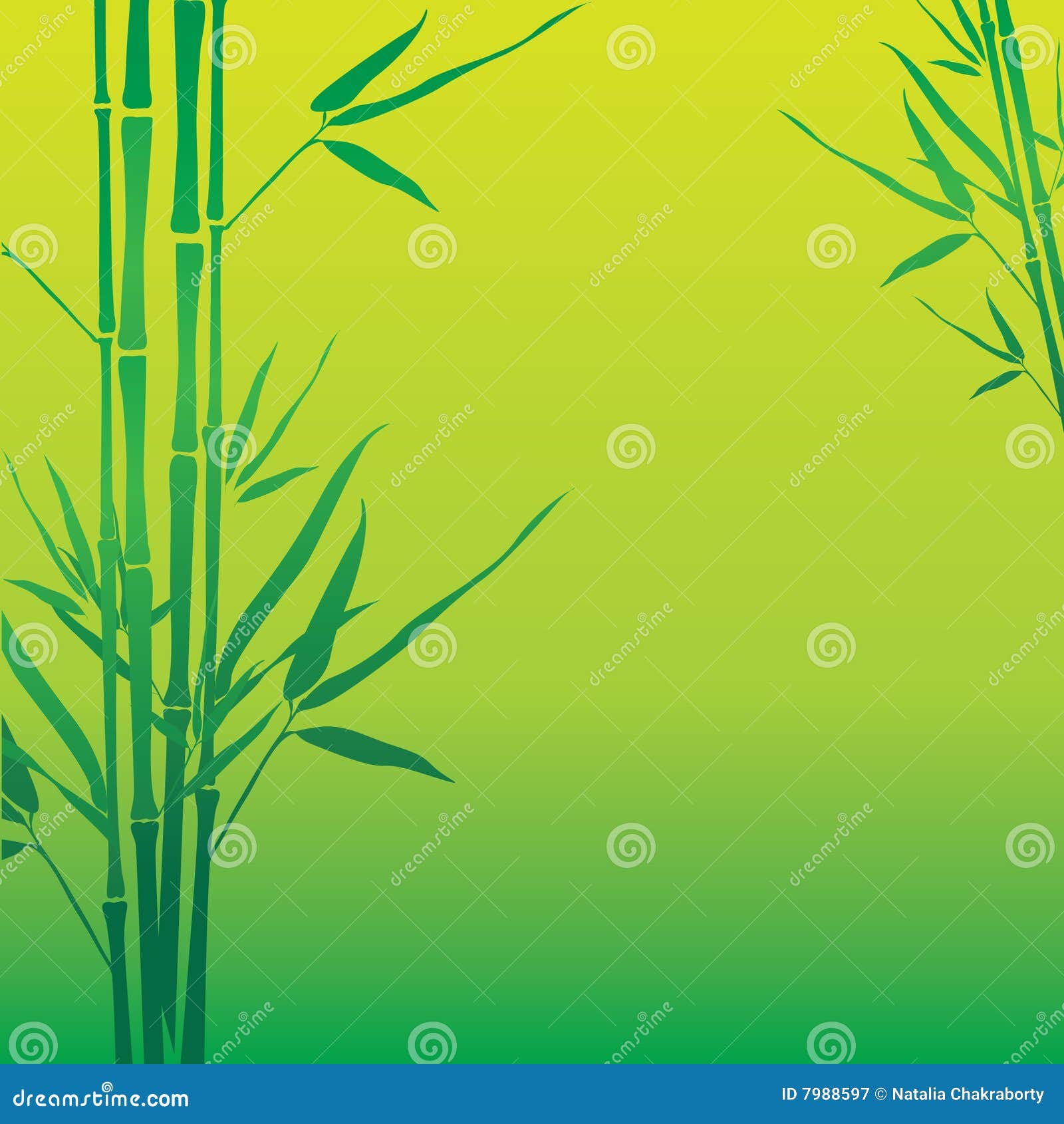 Bamboo Background Cartoon Vector | CartoonDealer.com #3991299