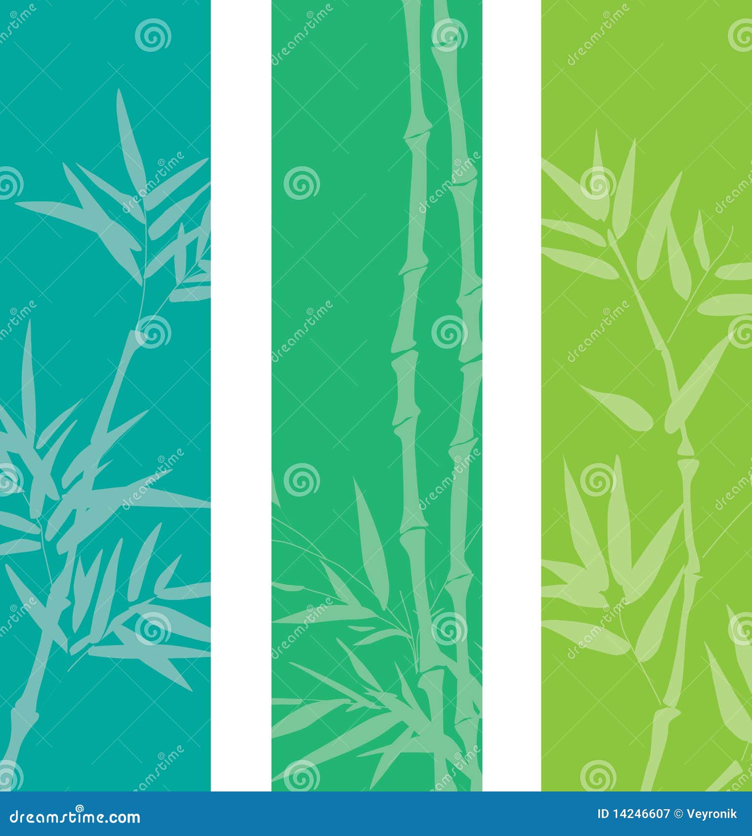 Bamboo banners stock illustration. Illustration of decoration - 14246607