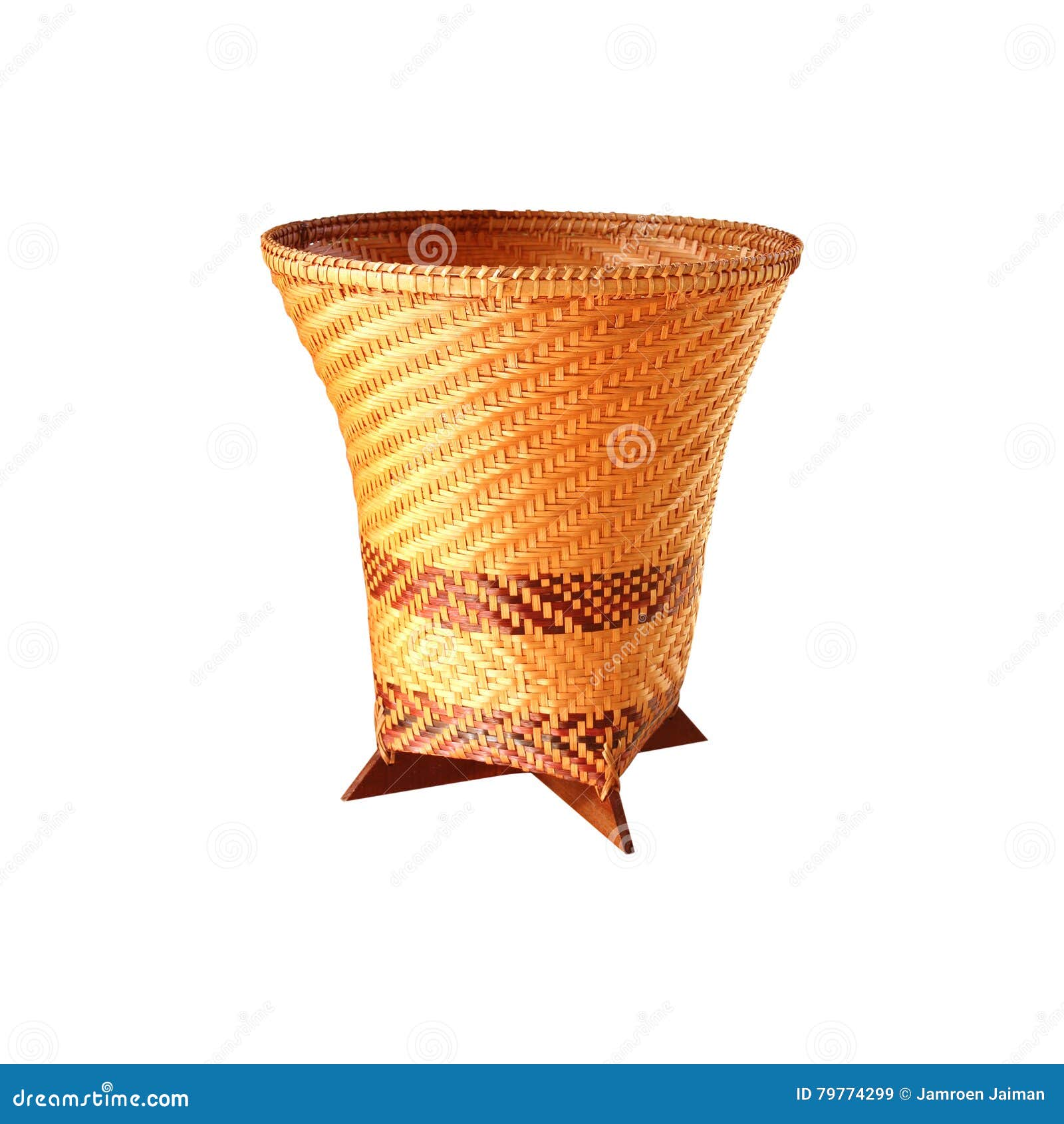 Bamboo Basket, Handicraft Weave Texture Natural. Stock Image - Image of ...