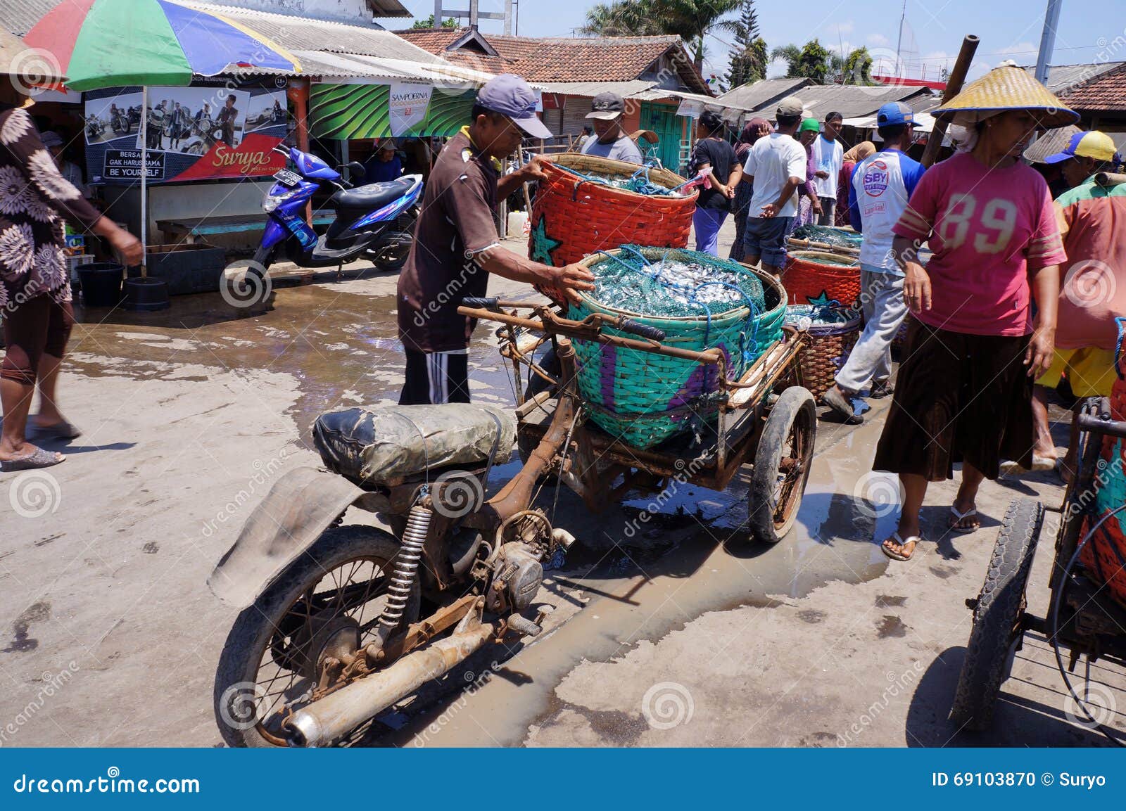 Bamboo baskets editorial image. Image of baskets, east - 69103870
