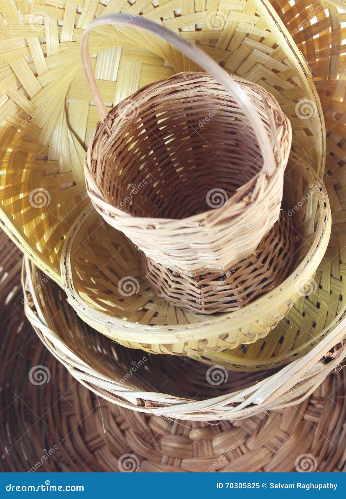 Bamboo Baskets Background Royalty-Free Stock Photography ...