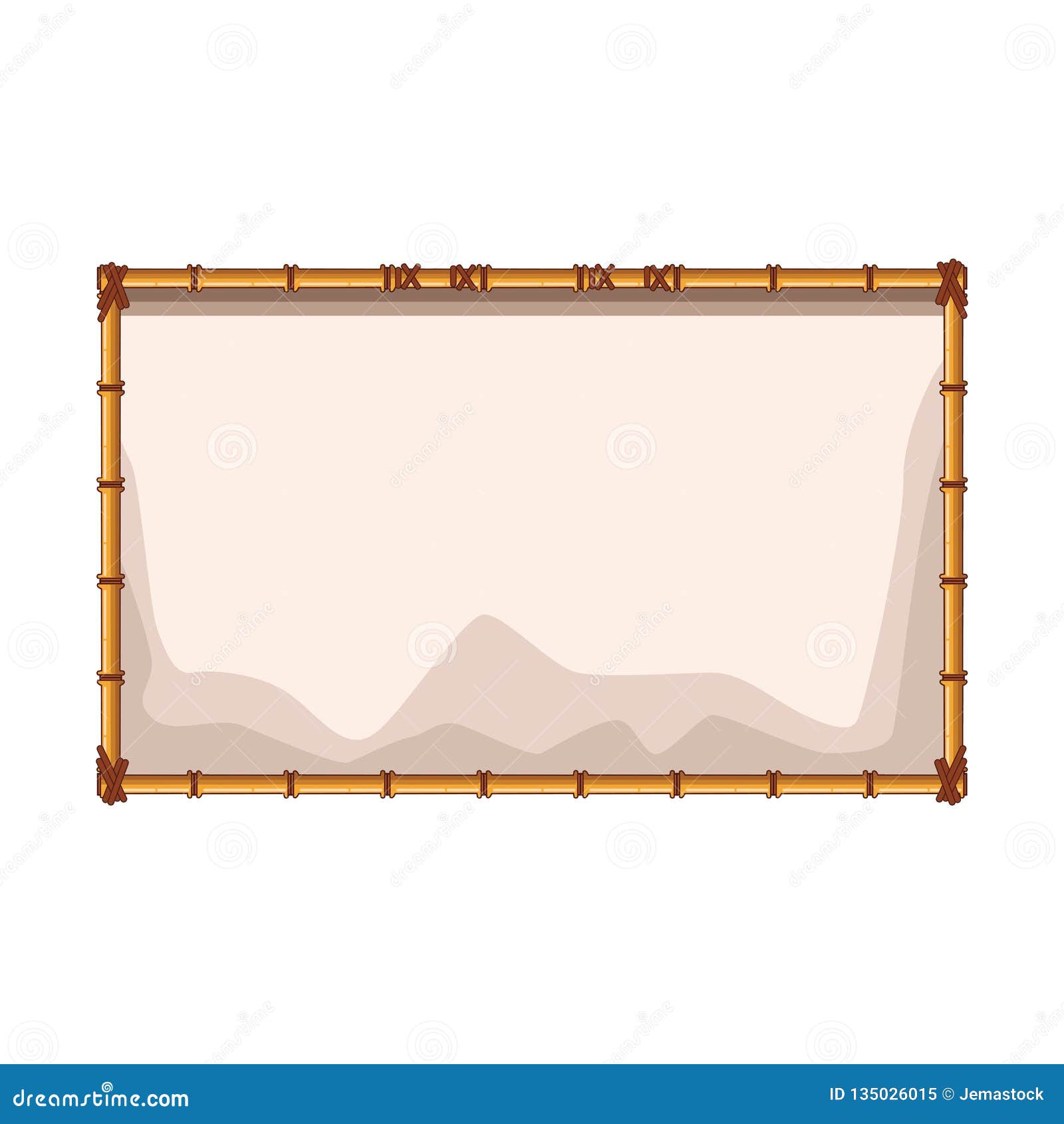 Bamboo blank sign stock vector. Illustration of culture - 135026015