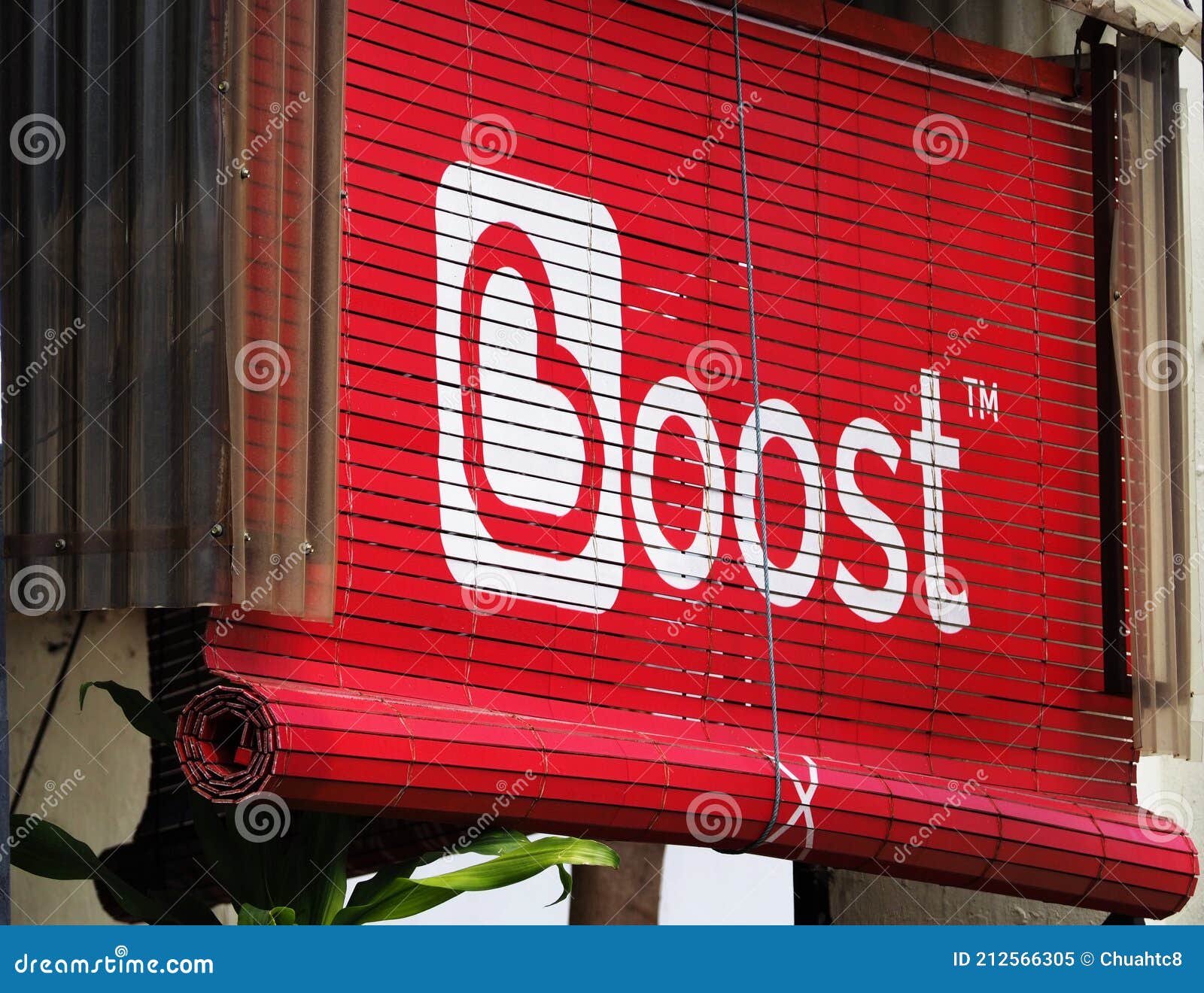Bamboo Blind Promoting the Boost E-wallet Editorial Image - Image of ...