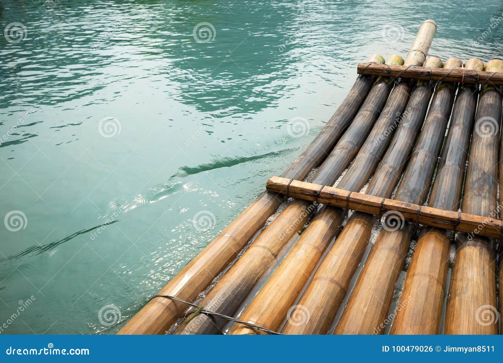 Bamboo boat stock photo. Image of transport, boat, explore - 100479026