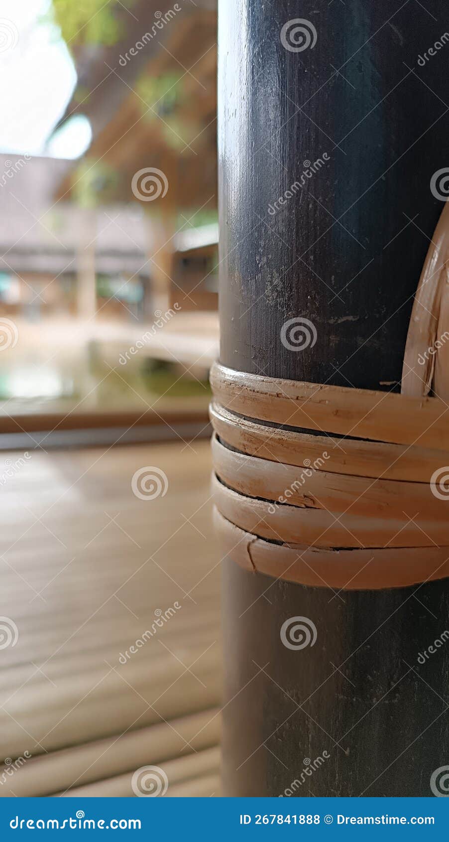 A Bamboo Booth in a Restaurant that Has an Attractive Natural Color ...