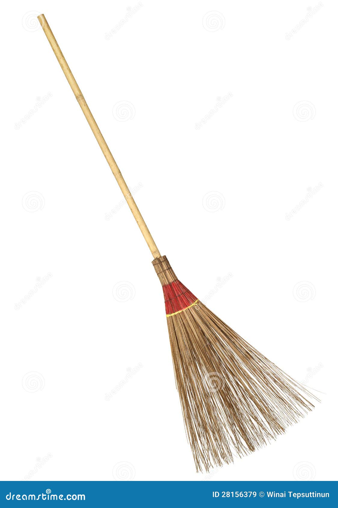 Bamboo broom stock image. Image of clean, nature, cheap - 28156379