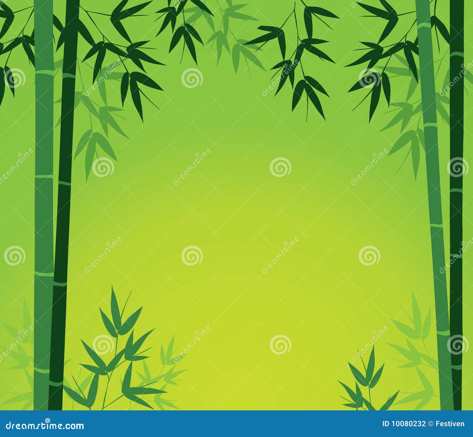 Bamboo Card Vector Illustration | CartoonDealer.com #10080232
