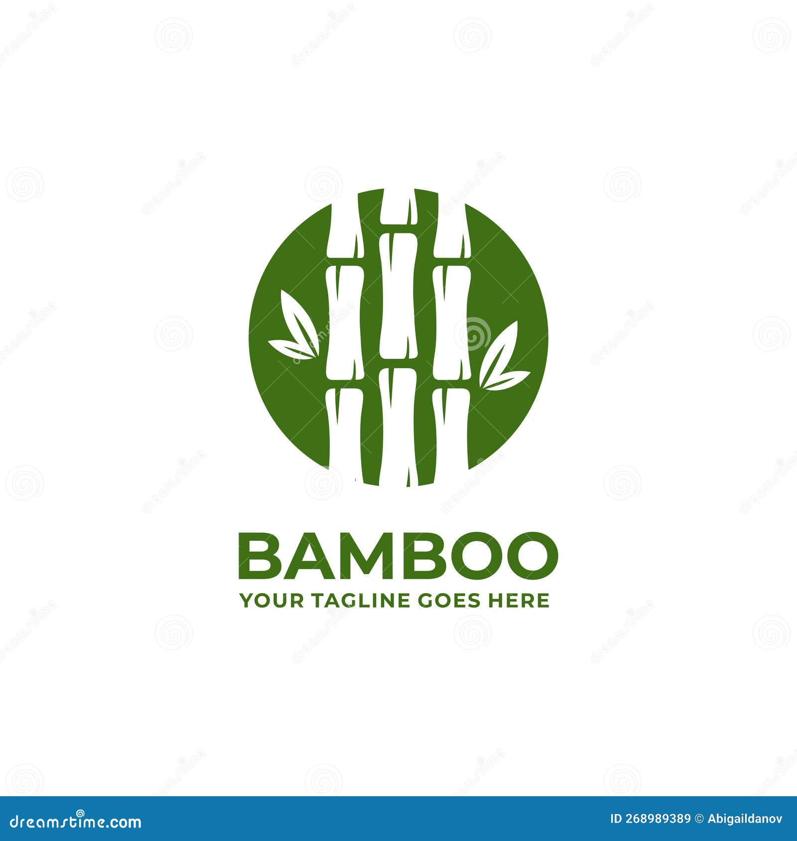 Bamboo logo design stock vector. Illustration of japanese - 268989389