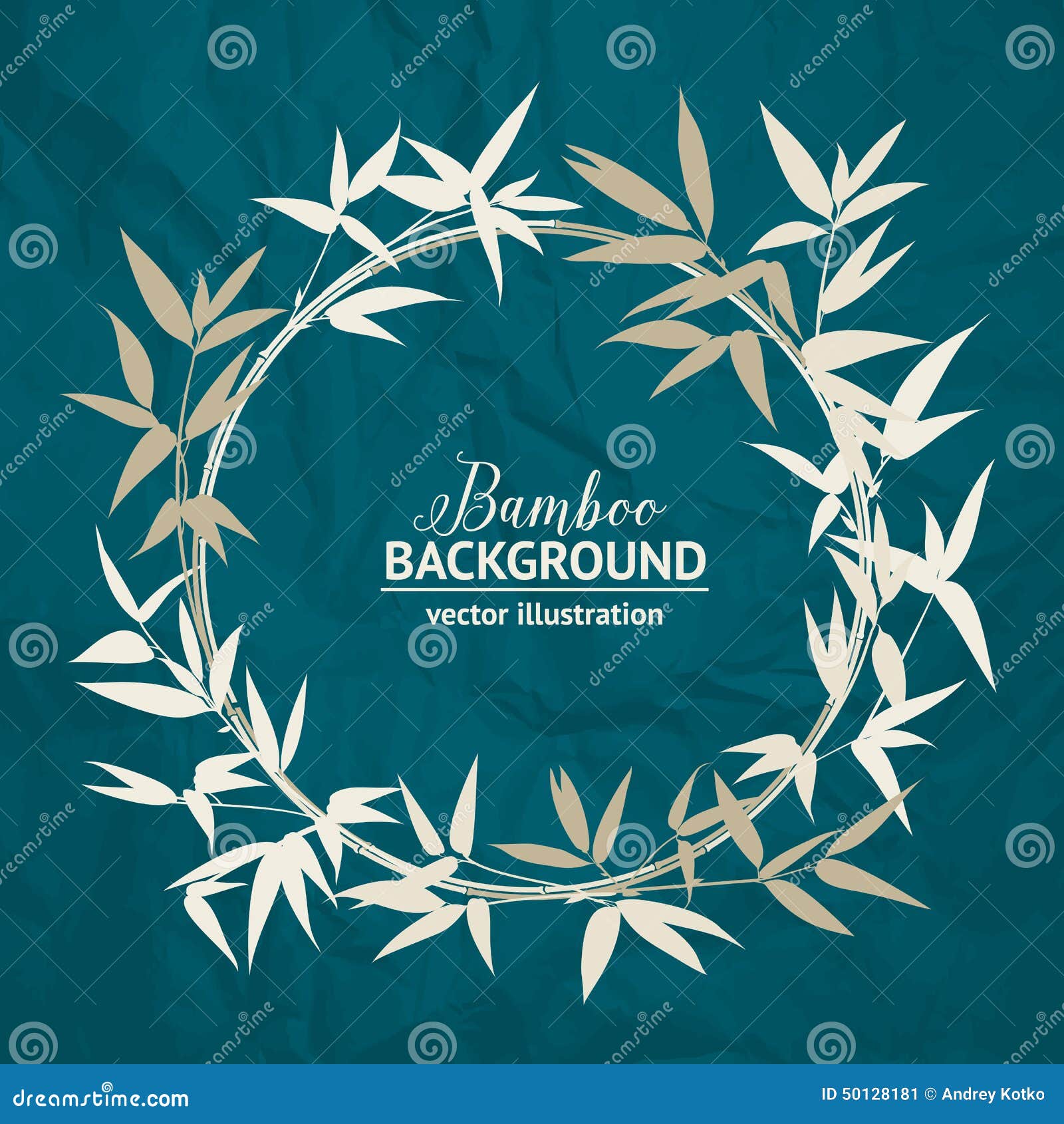 Bamboo circle frame stock vector. Illustration of japan - 50128181