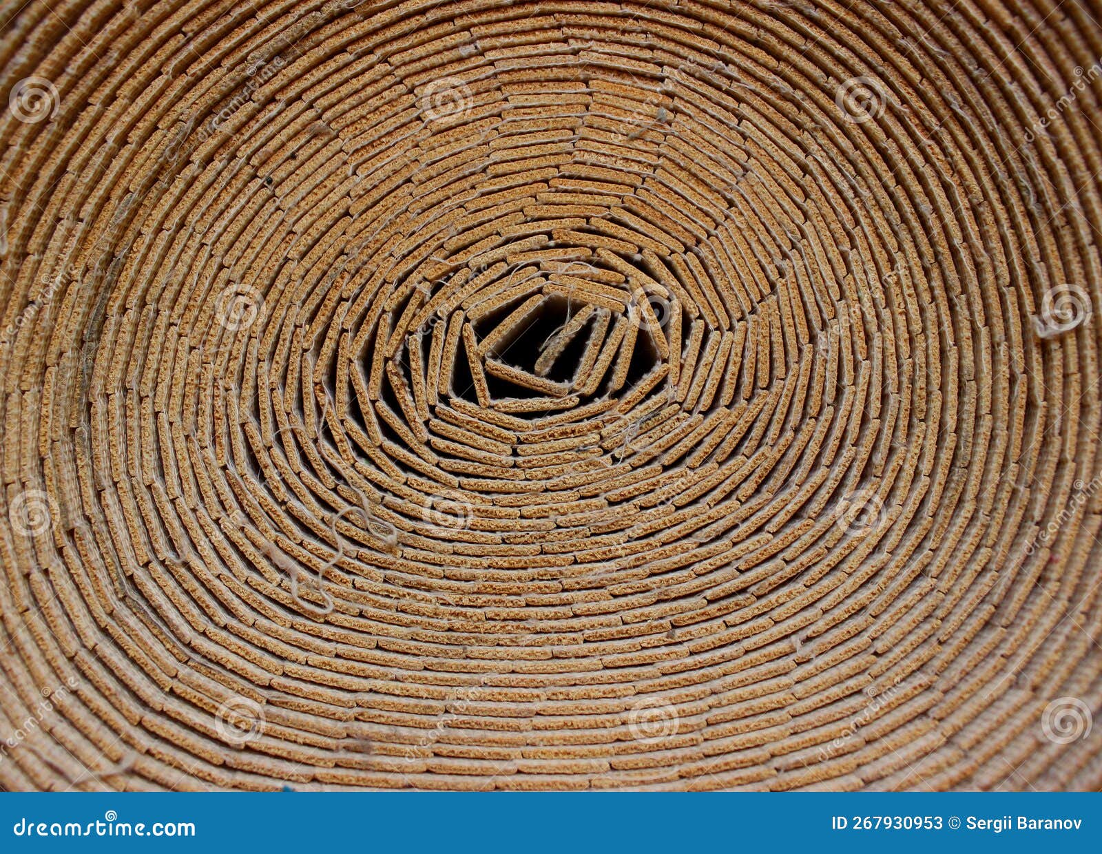 Roll End of Rolled Bamboo Panel for Wall Decoration Stock Image - Image ...