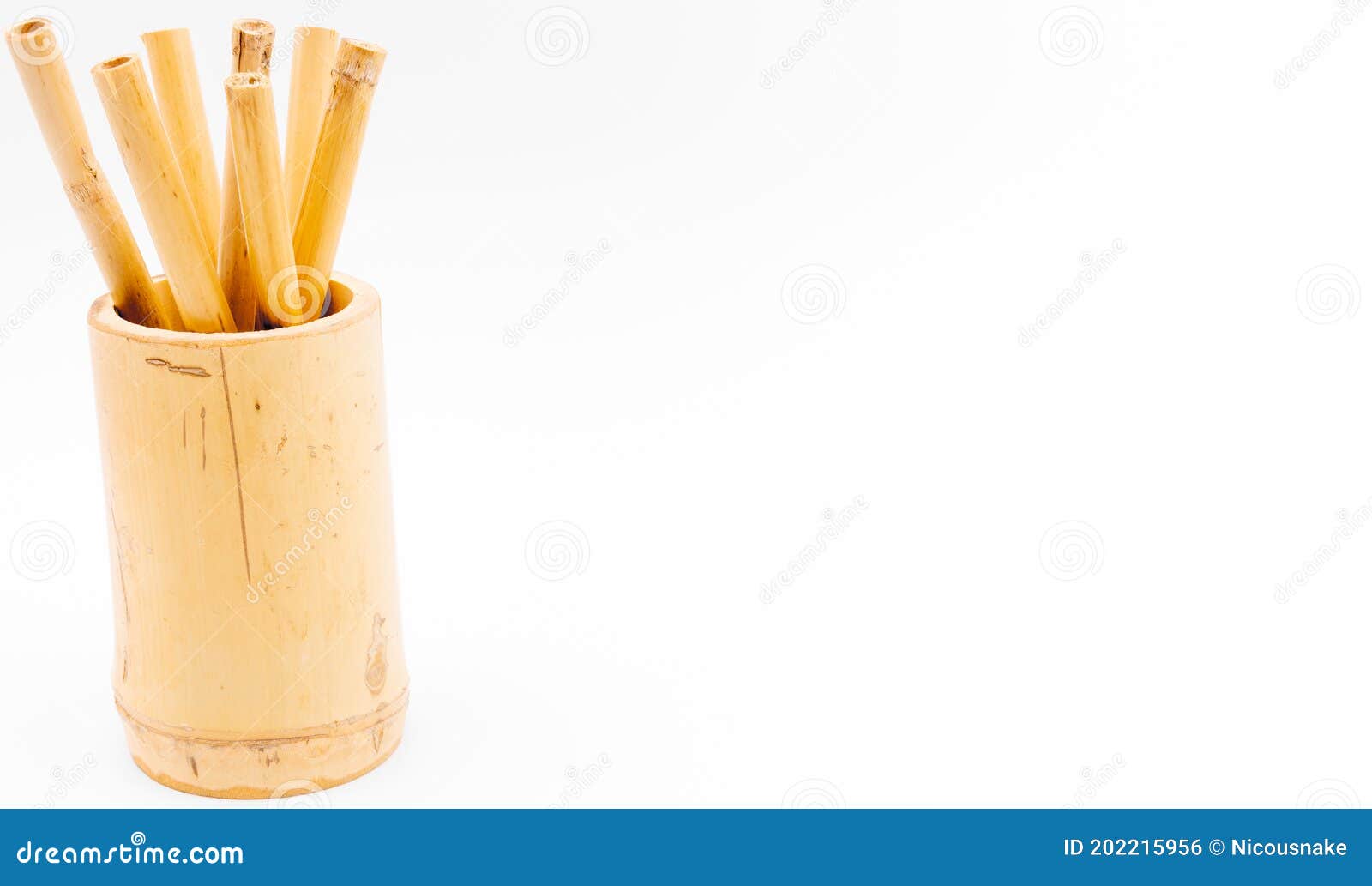 Bamboo Composition on White Background Stock Photo - Image of ...