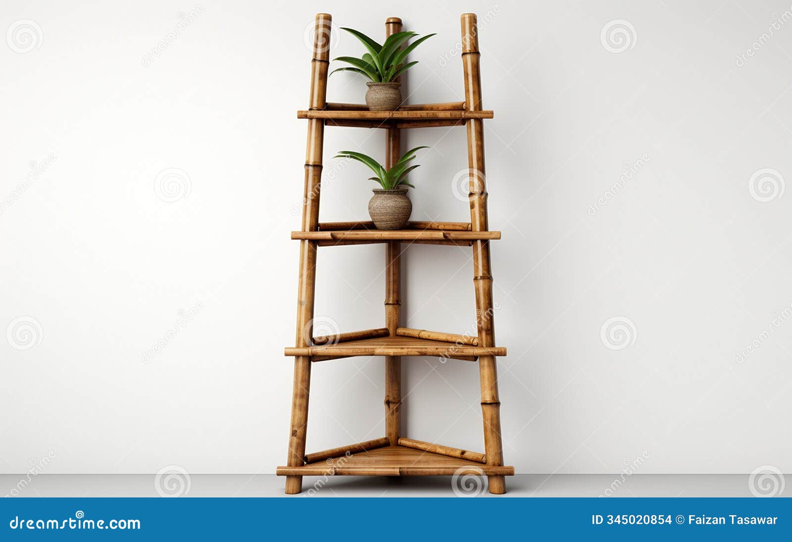Bamboo Corner Storage on Transparent Backdrop Stock Illustration ...