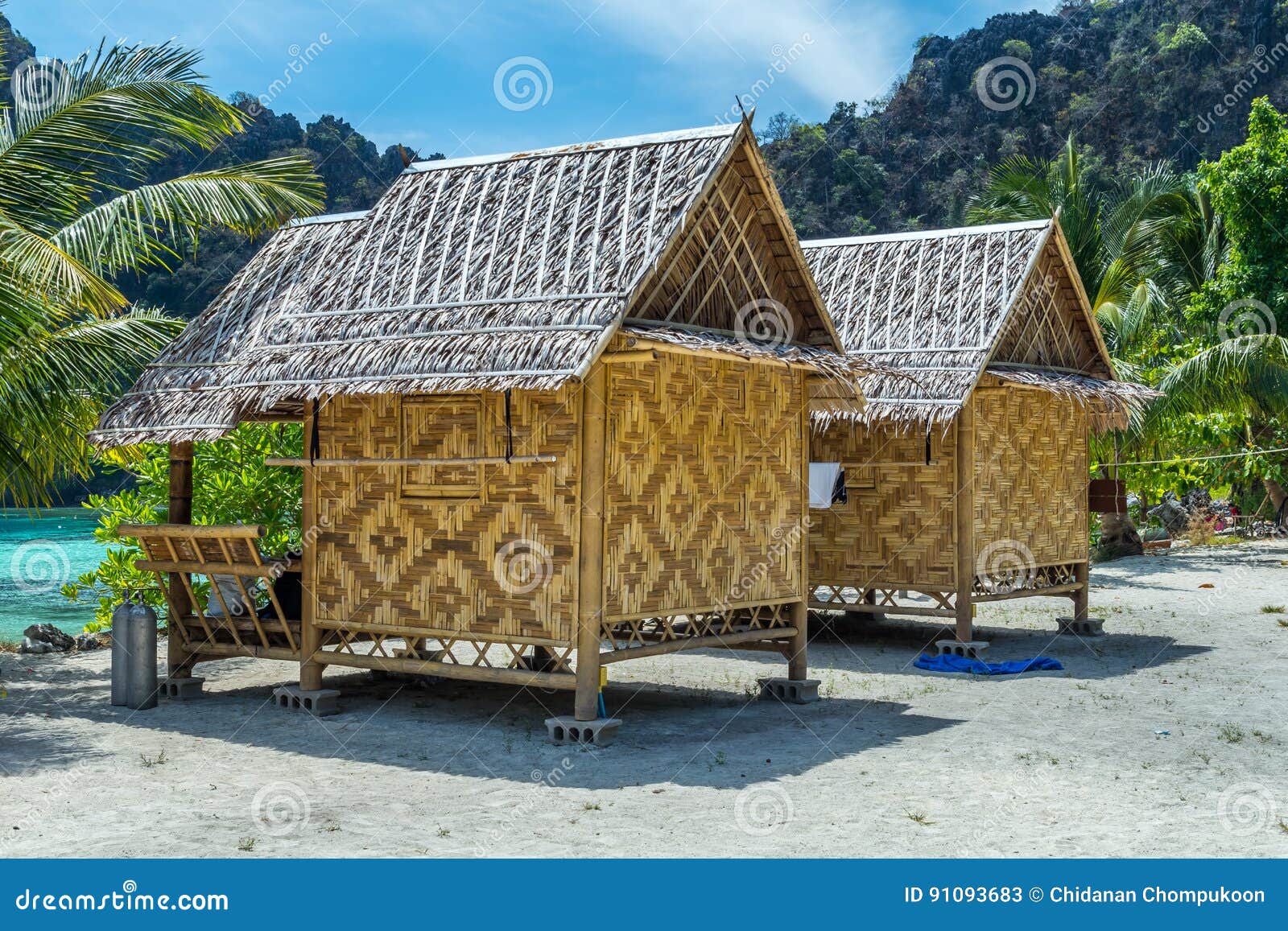 Bamboo cottage stock image. Image of cottage, bamboo - 91093683