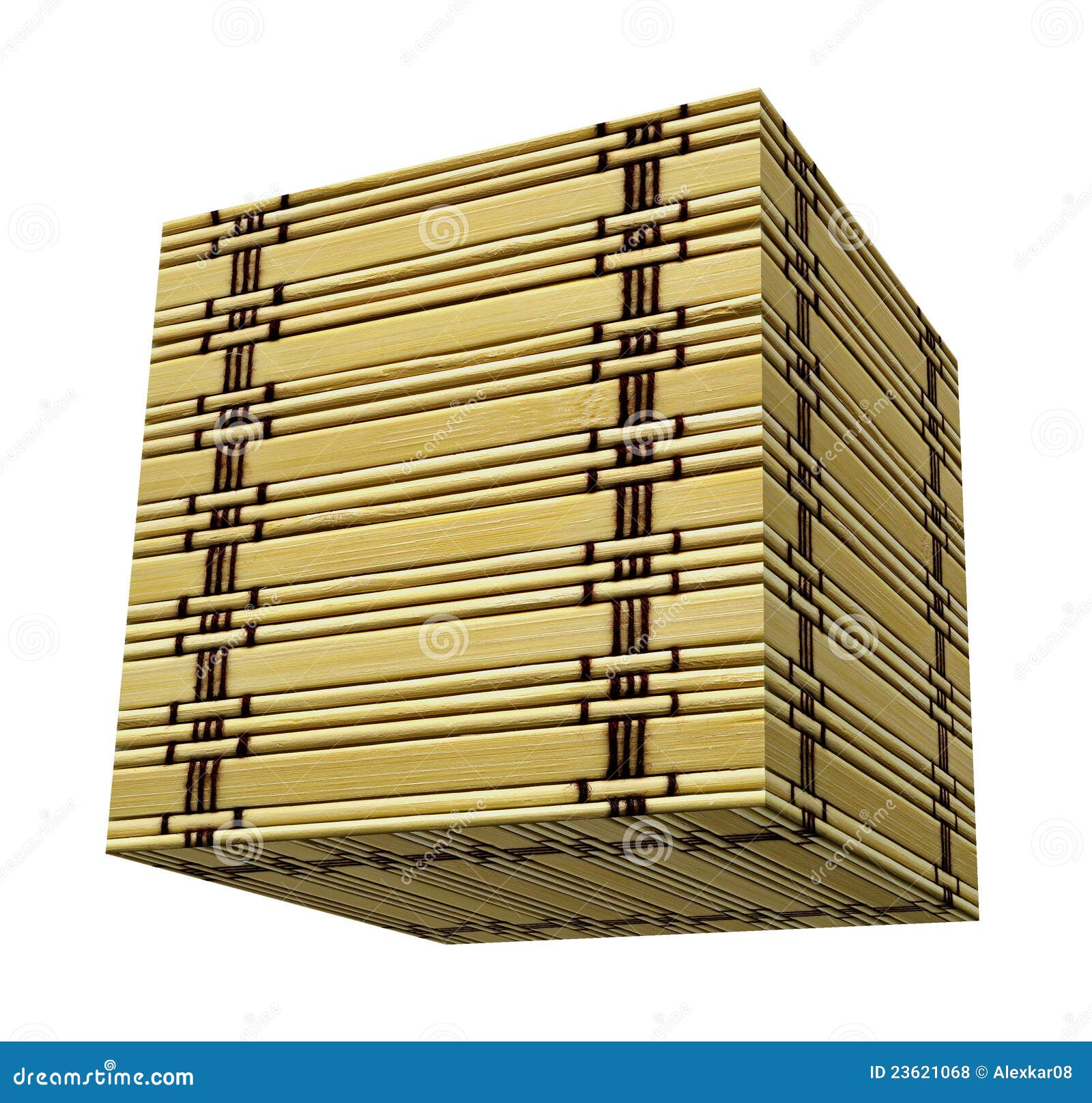 Bamboo cube stock photo. Image of material, packaging - 23621068