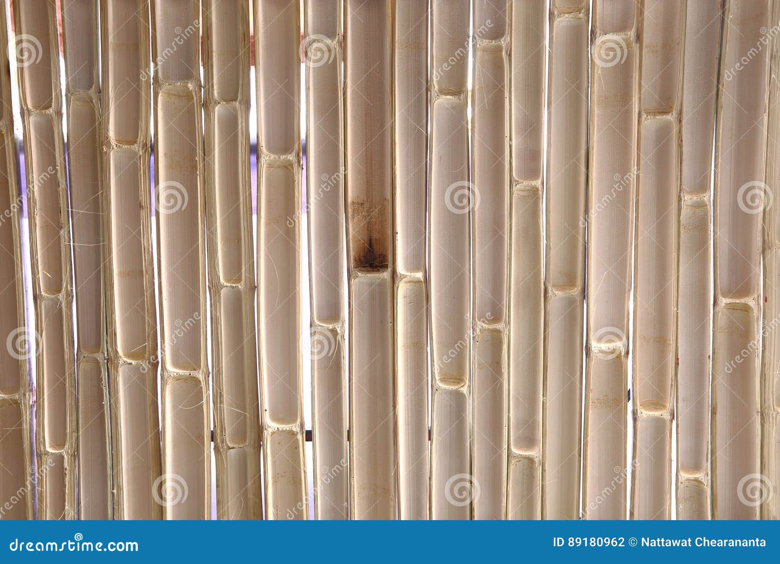 Bamboo Cut in Half and Make a Wall Stock Photo - Image of culture ...