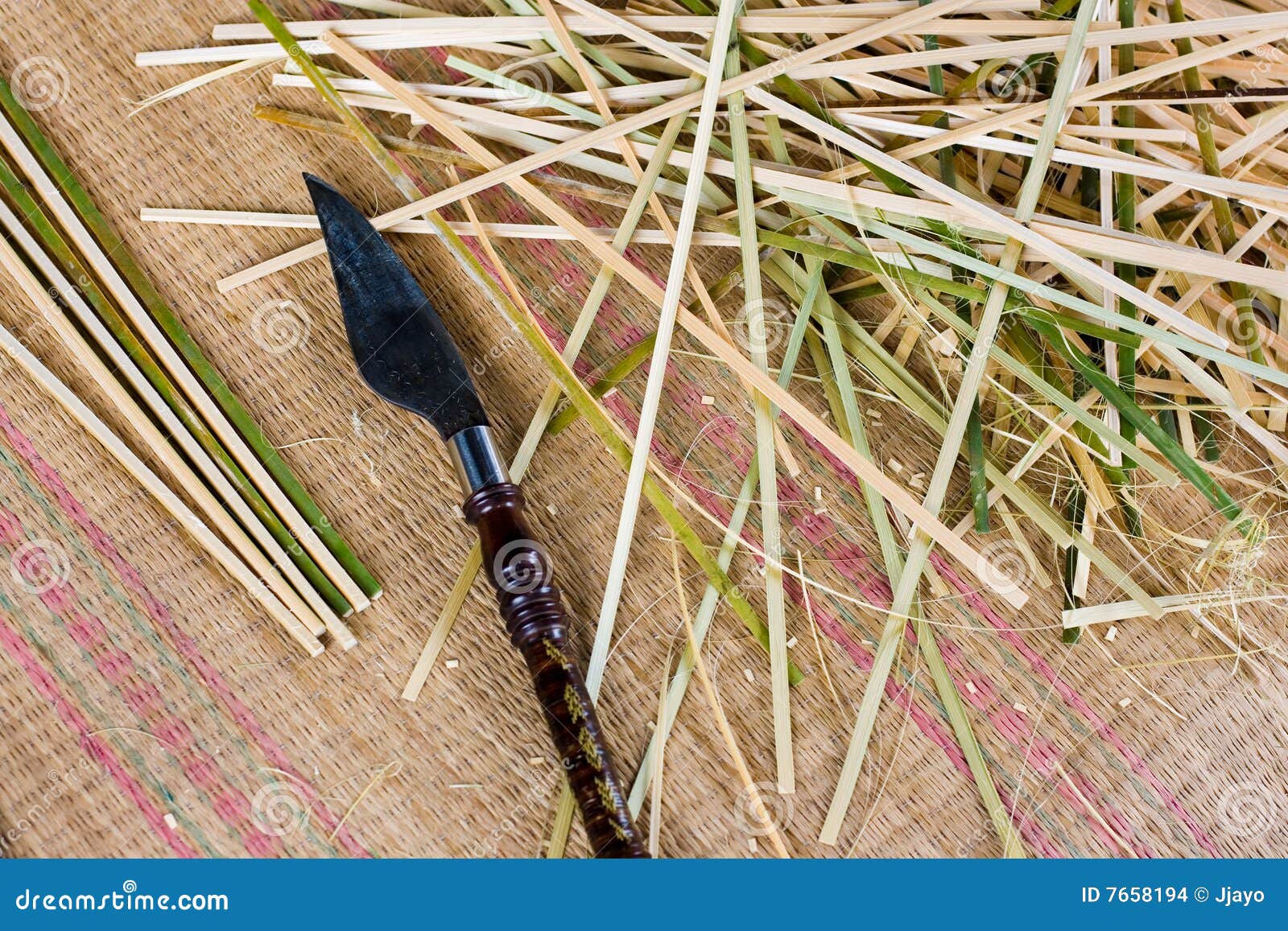 Bamboo cutting knife stock photo. Image of culture, asian - 7658194