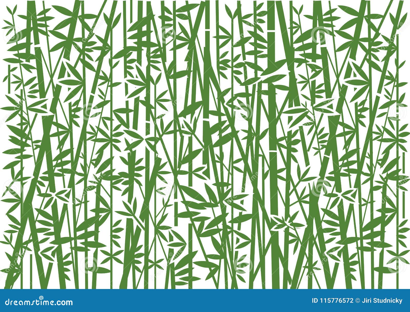 Bamboo Decorative Greenl Background. Vector Illustration ...