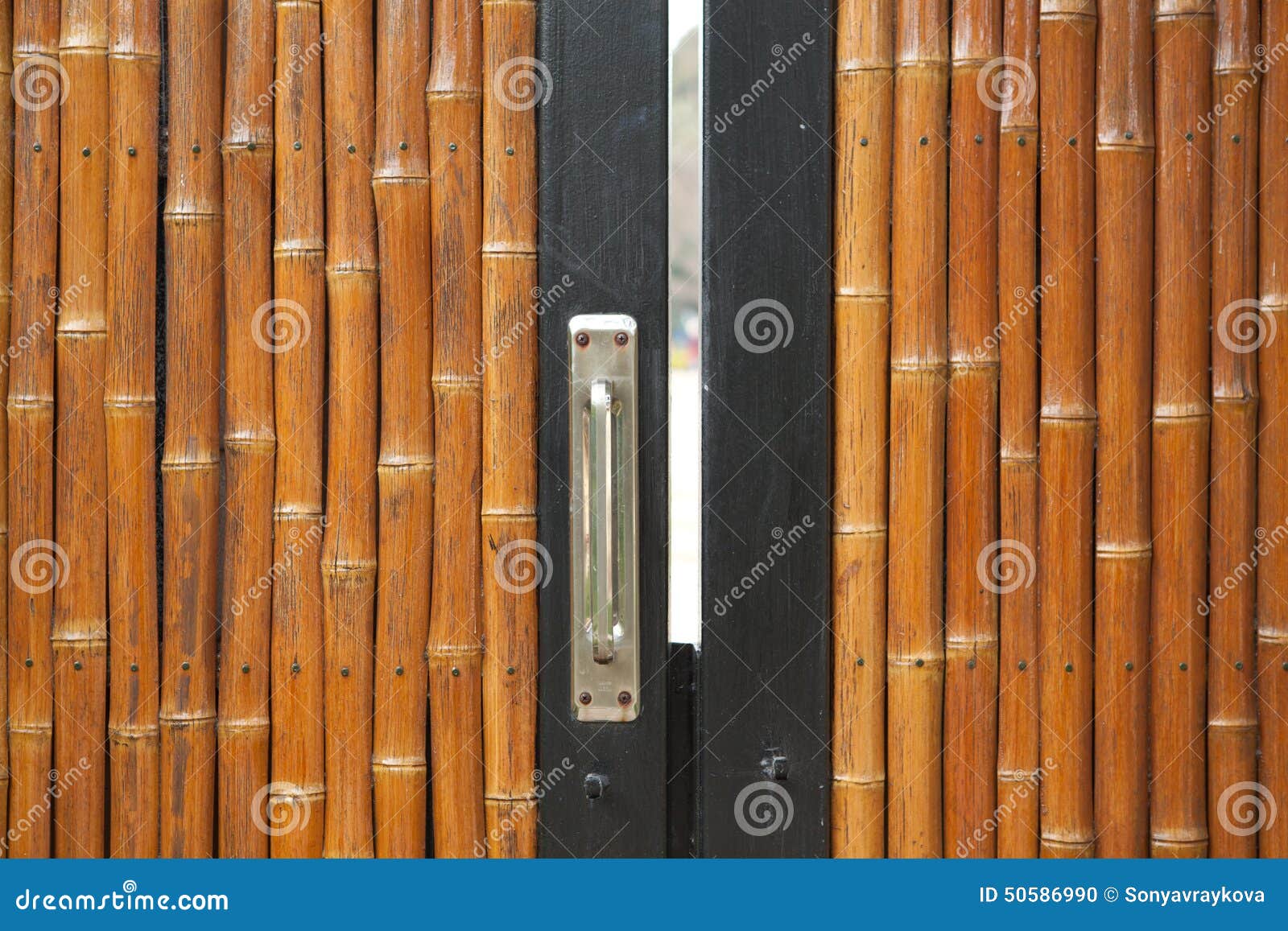 Bamboo door stock photo. Image of japanese, fence, background - 50586990