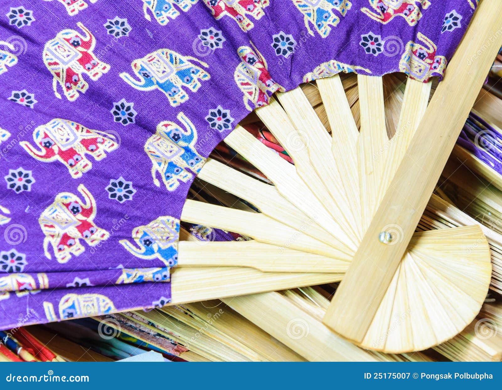 Bamboo fan stock image. Image of object, blue, beautiful - 25175007
