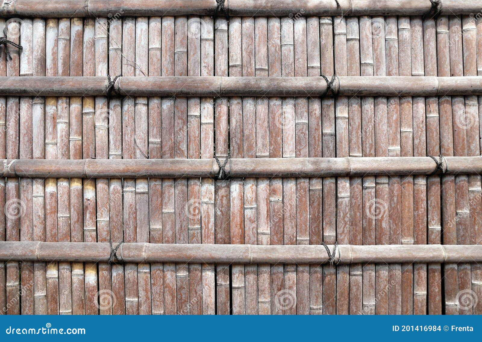 Bamboo Fence Texture Background Stock Photo - Image of brown, flooring ...