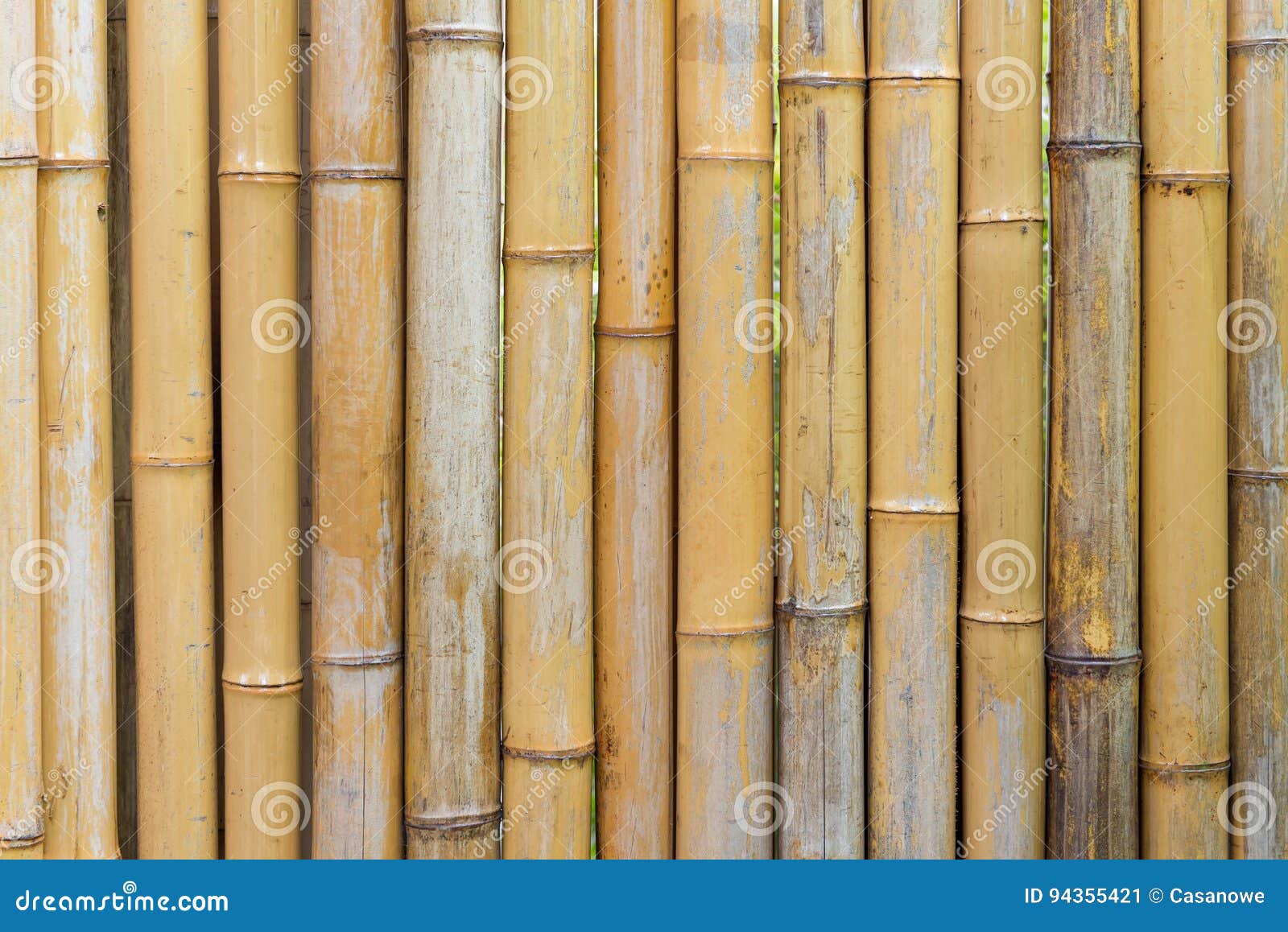 Bamboo Fence Wall Texture Pattern For Background Stock Image Image Of