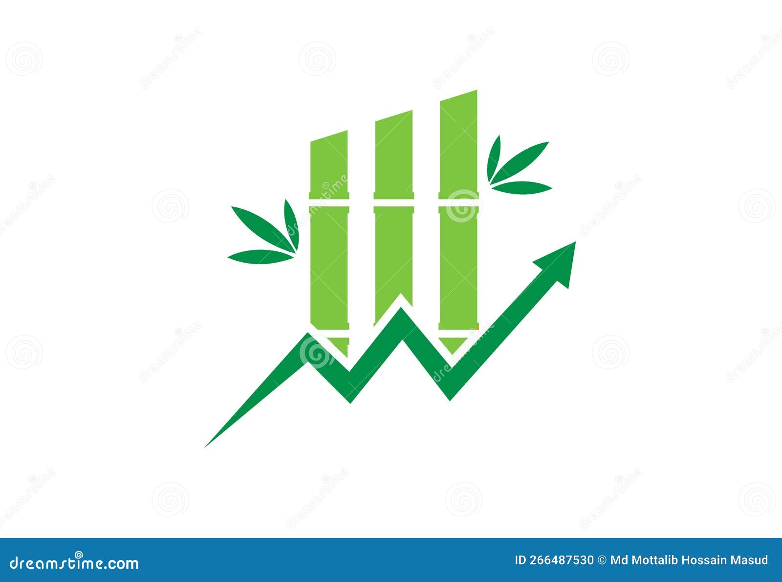 Bamboo Financial Logo Design, Vector Illustration Stock Illustration ...