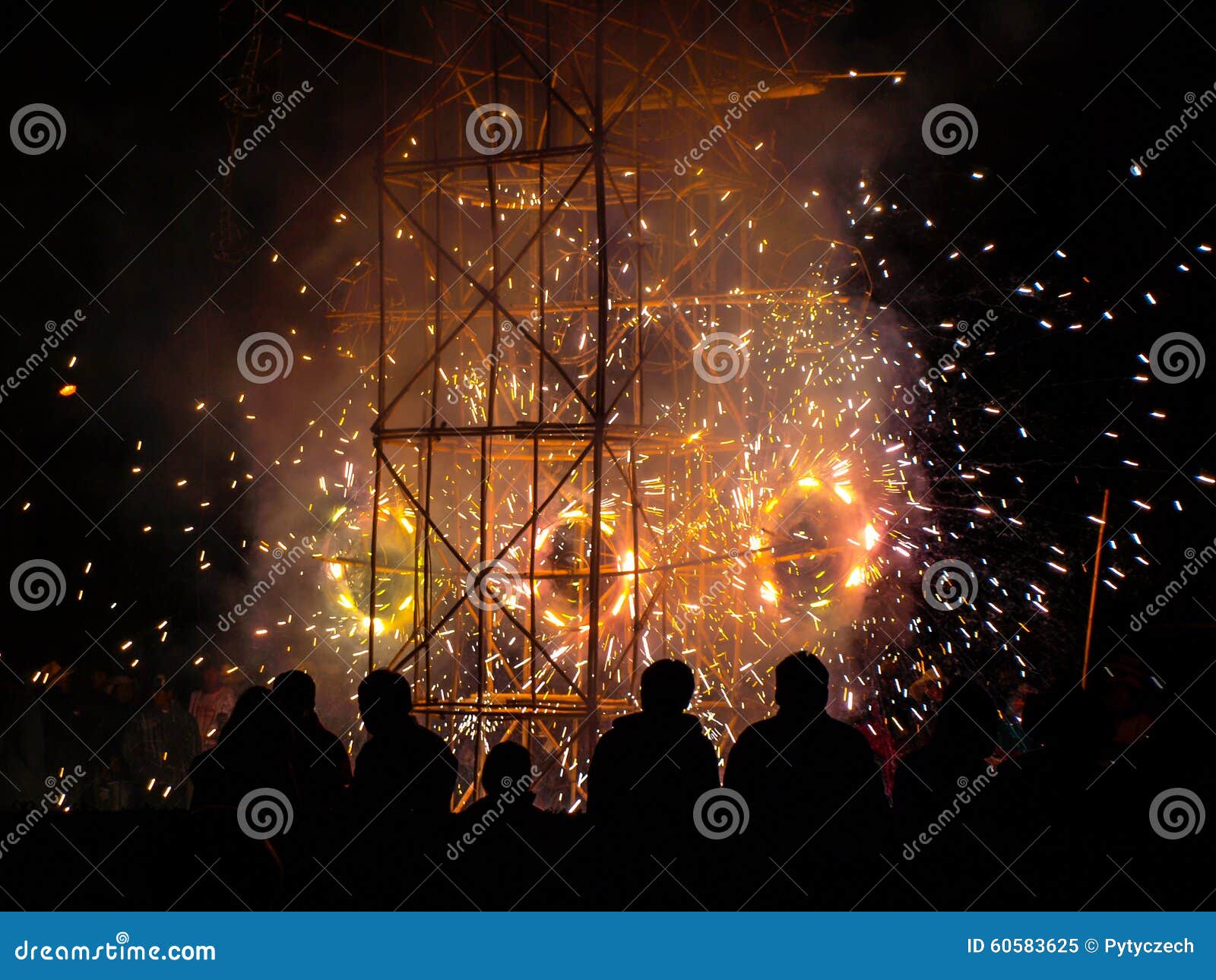 Bamboo fireworks stock image. Image of chivay, mexican - 60583625