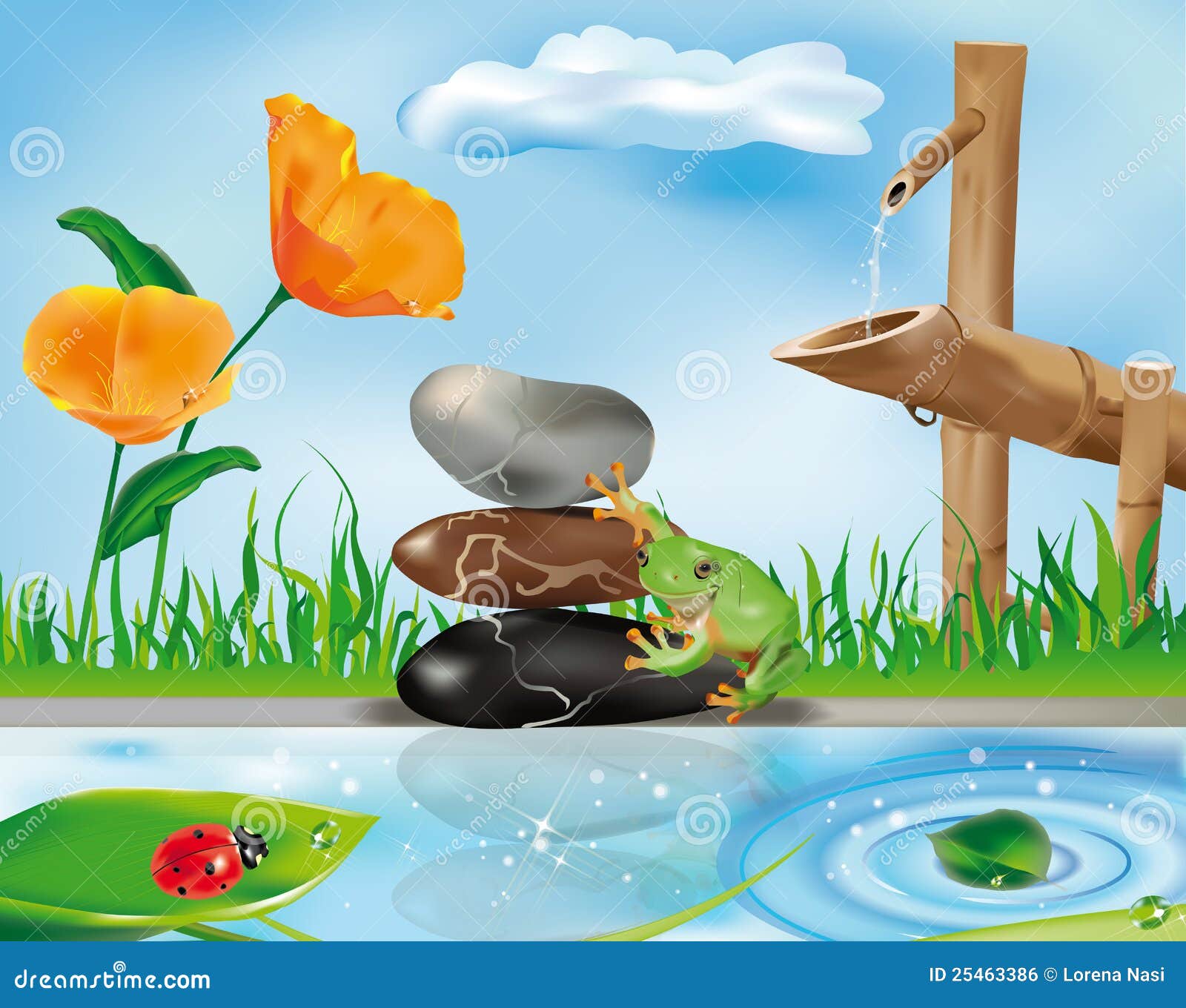 Fountain Ladybug Stock Illustrations – 29 Fountain Ladybug Stock ...