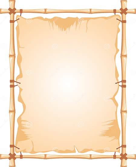 Bamboo Frame stock vector. Illustration of paintings - 13617102