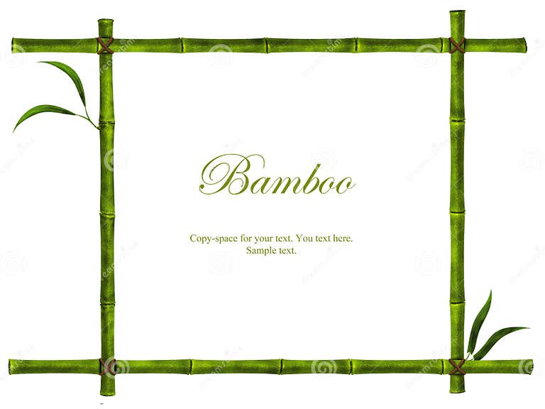 Bamboo frame stock image. Image of nature, frame, decoration - 21948225