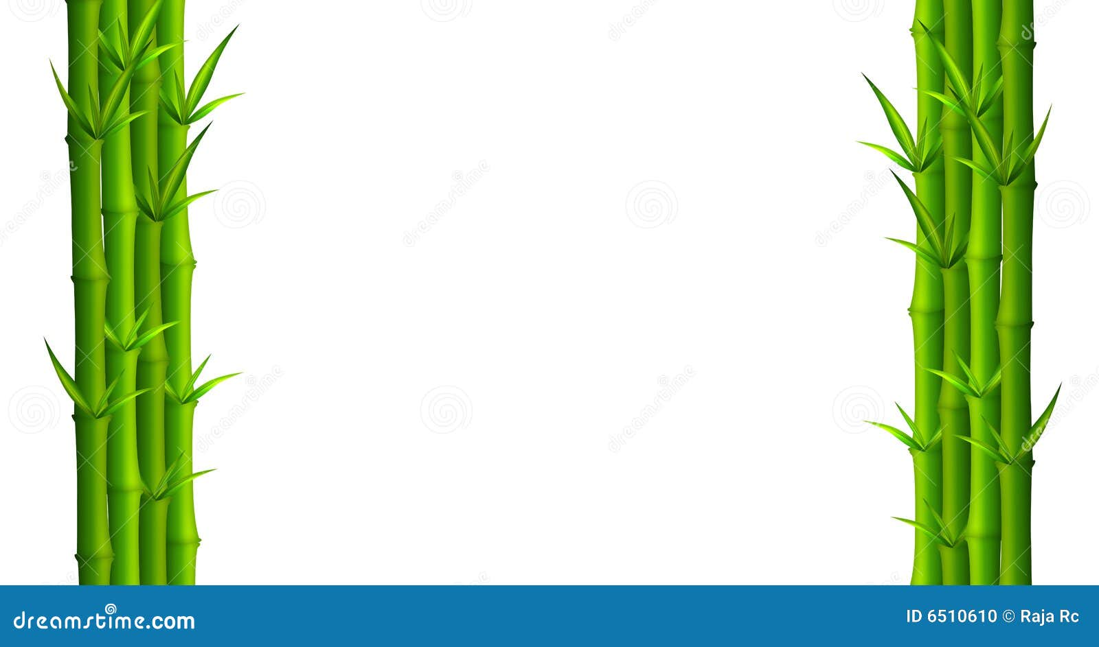 Bamboo Frame Border Seamless Pattern Vector Illustration ...