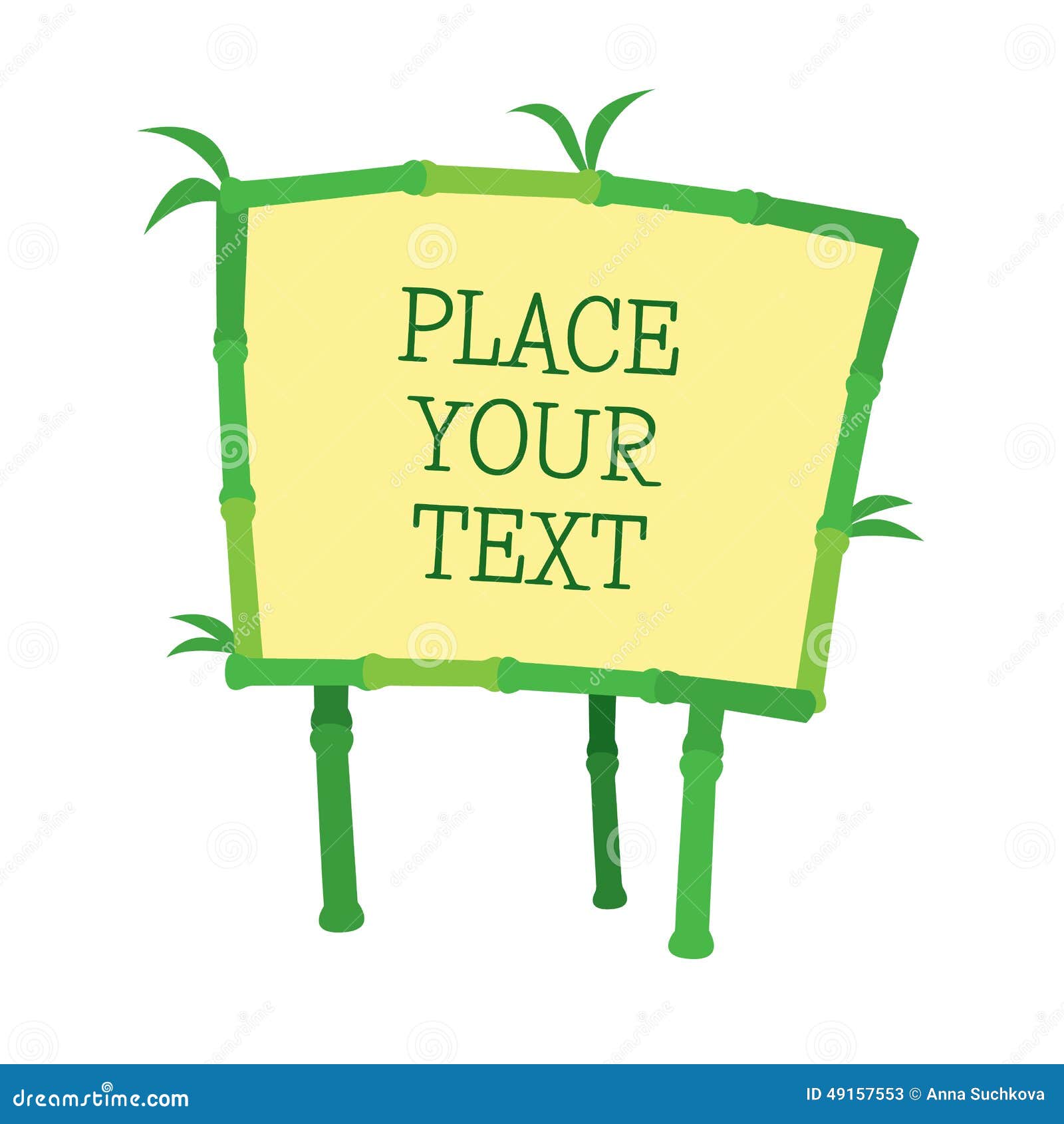 Bamboo frame for text stock vector. Illustration of japan - 49157553