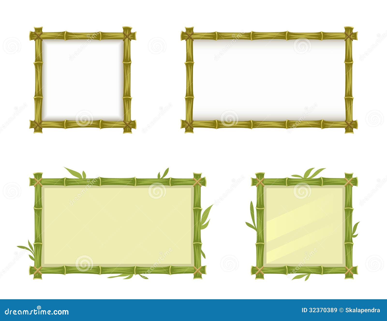Bamboo frame stock vector. Illustration of menu, frame - 32370389