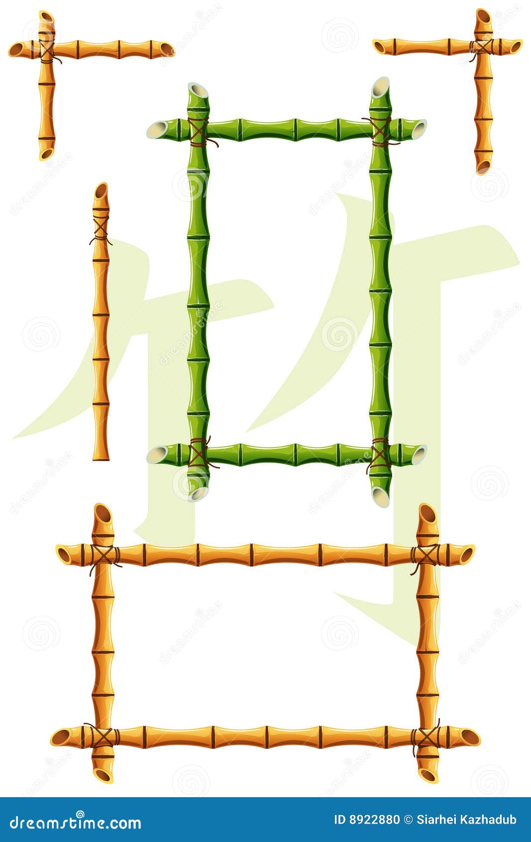 Bamboo Frames Stock Photo - Image: 8922880