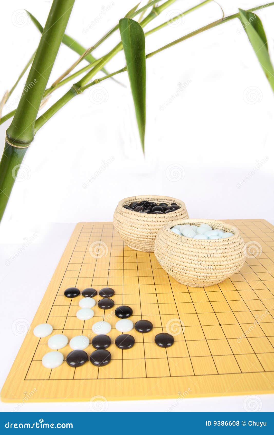 Bamboo and the game of go stock photo. Image of artistic - 9386608