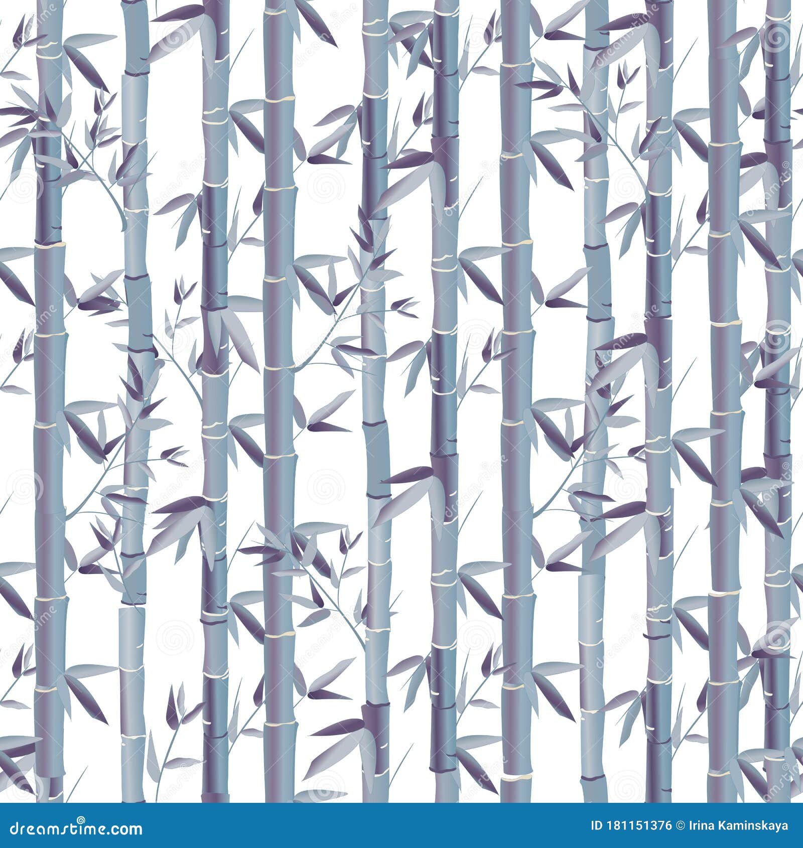 Bamboo Gray Seamless Pattern. Vector Endless Texture for Fabric, Home ...