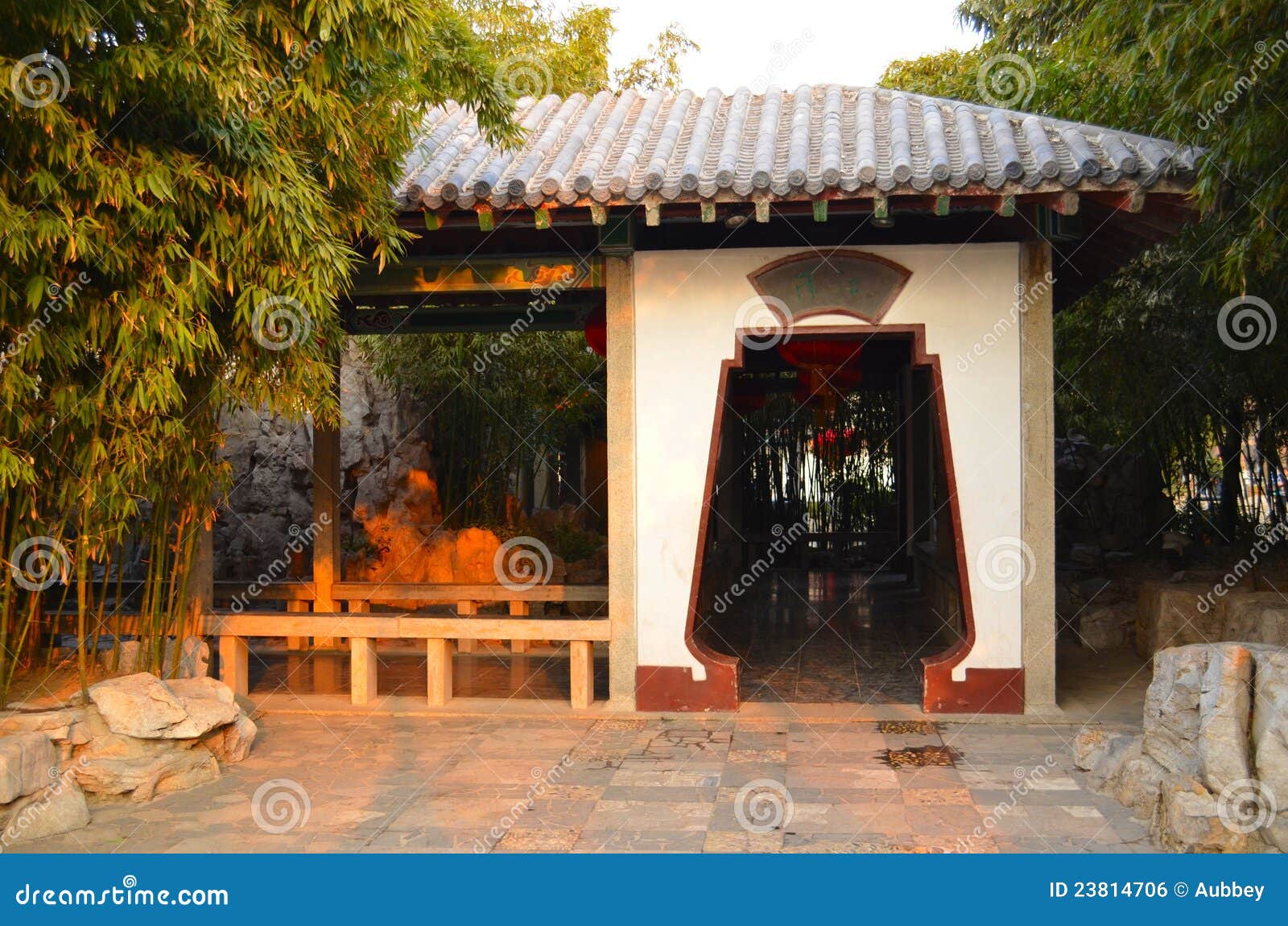 Bamboo grove courtyard stock photo. Image of takes, setting - 23814706